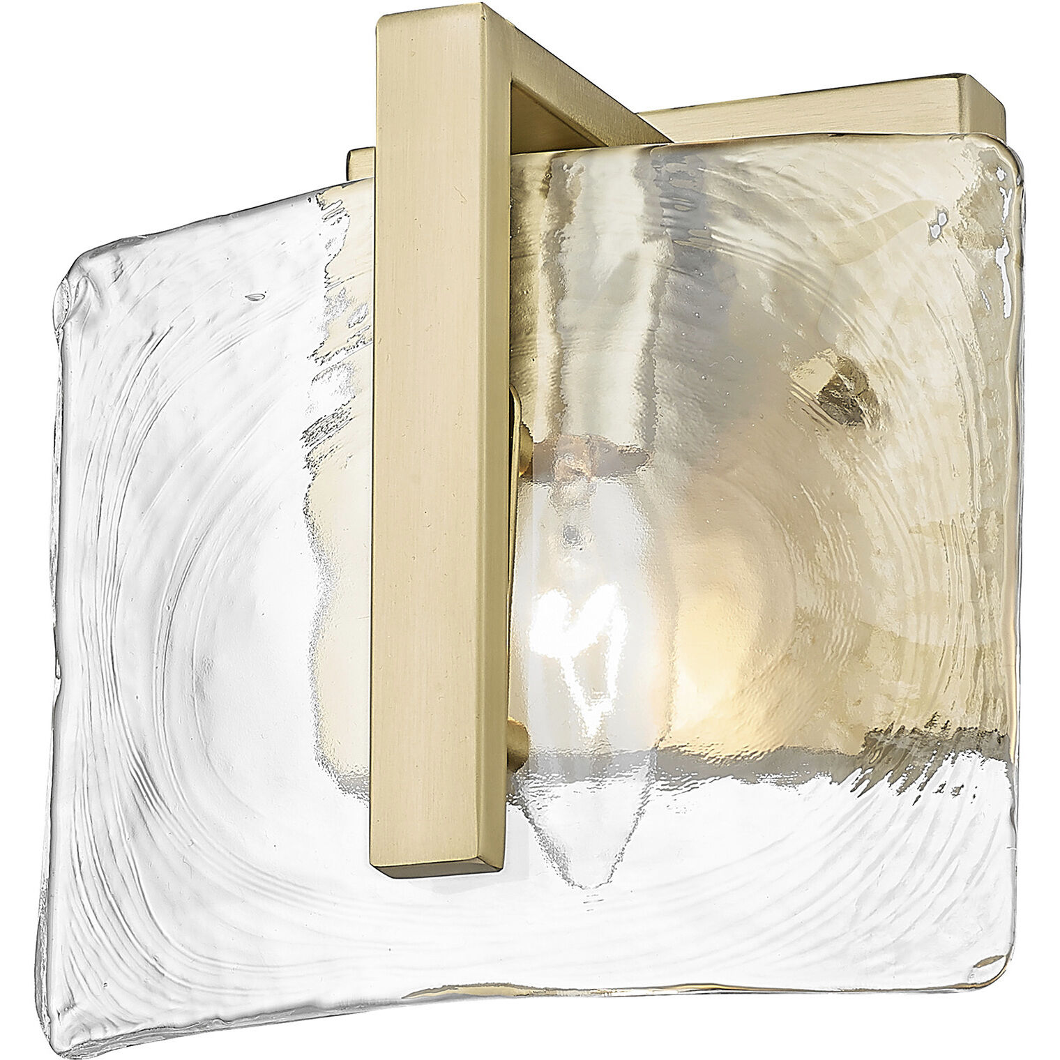 Golden Lighting 3164-1W BCB-HWG Aenon 1 Light 6.88 inch Brushed Champagne Bronze Wall Sconce ...